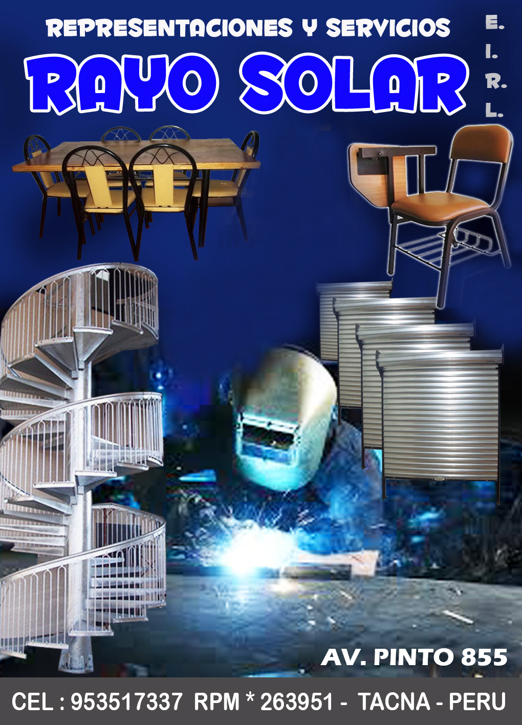 servicios que ofrece Tacna - Perú: SOLDADOR RAYO SOLAR TACNA