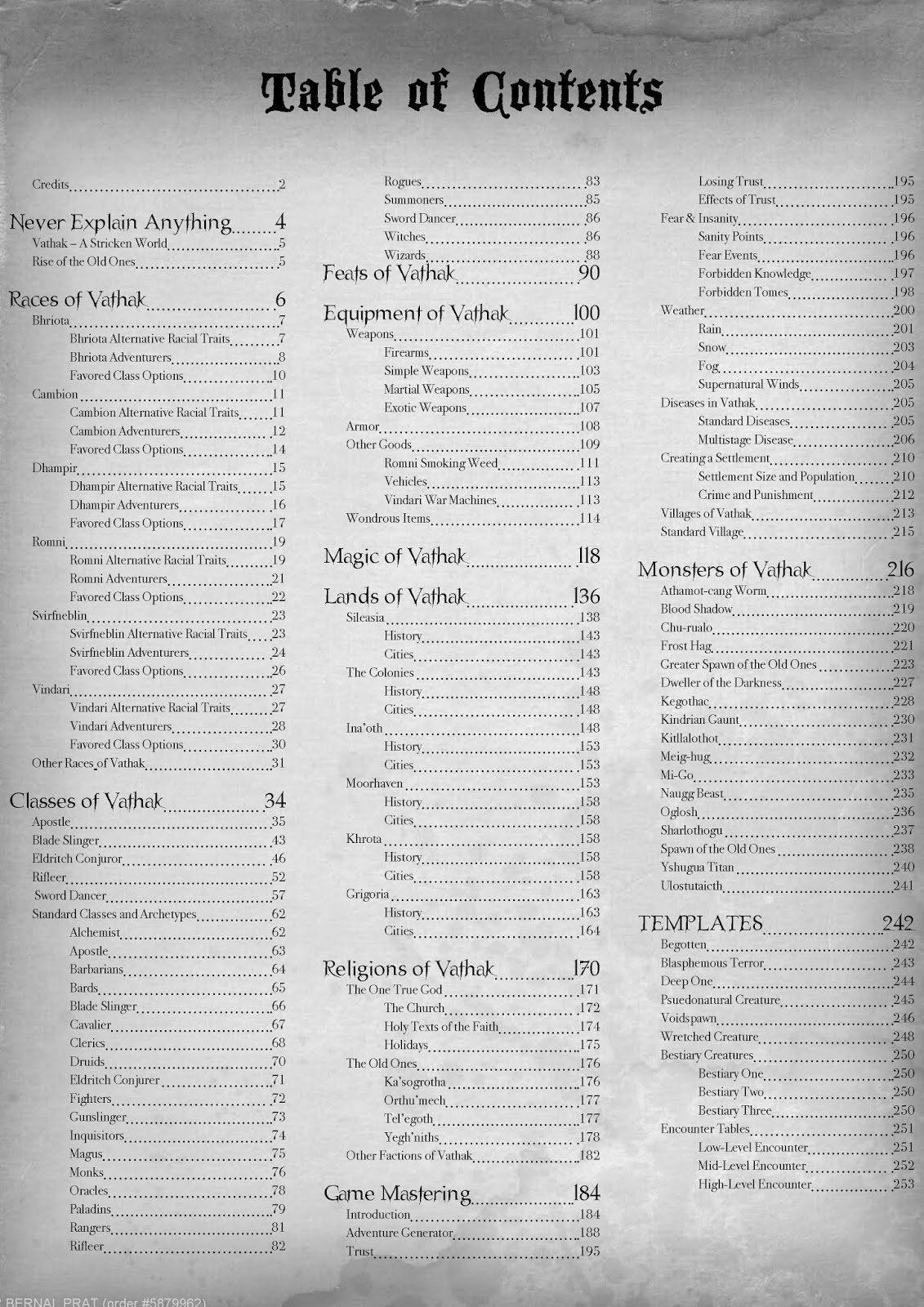 Susurros desde la Oscuridad: Shadows over Vathak