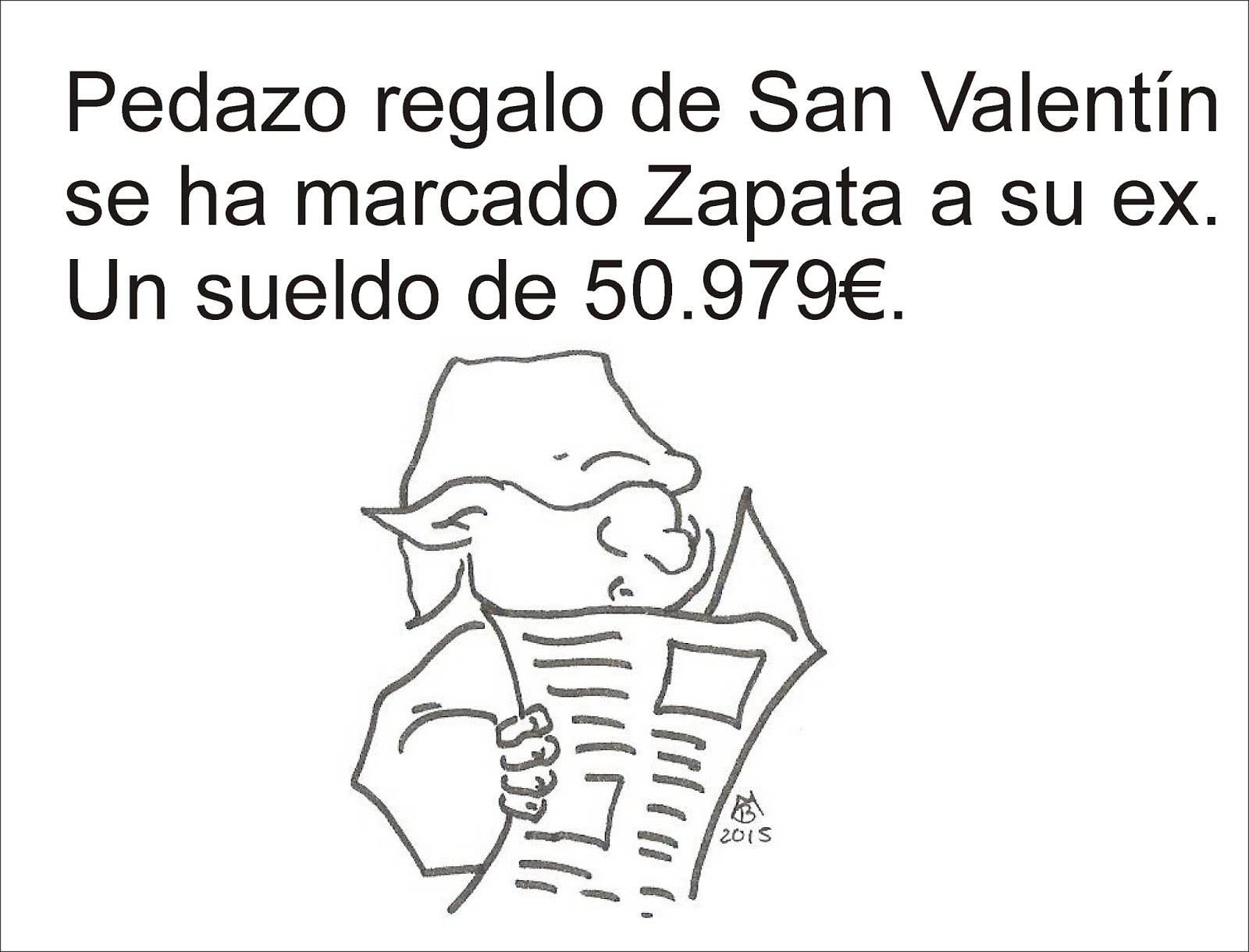 Humor grafico en 2 minutos: Regalo de San Valentin de Zapata