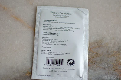 Once a Week Weekly Deodorant Review