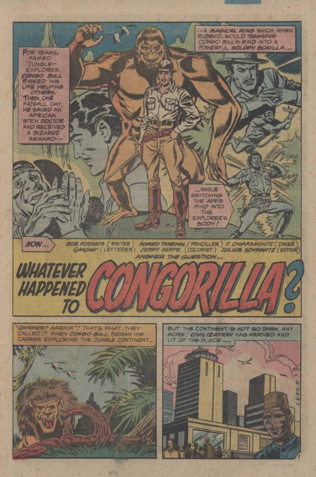 The Dork Review: DC's Whatever Happen To...Congorilla?