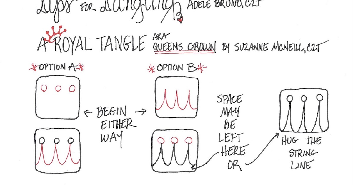 Tickled To Tangle: Tips for Tangling a Royal Tangle