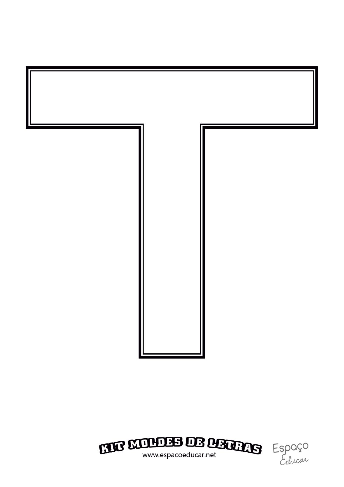 MOLDE DAS LETRAS DO ALFABETO EM TAMANHO GRANDE OFÍCIO GRÁTIS PARA VOCÊ ...