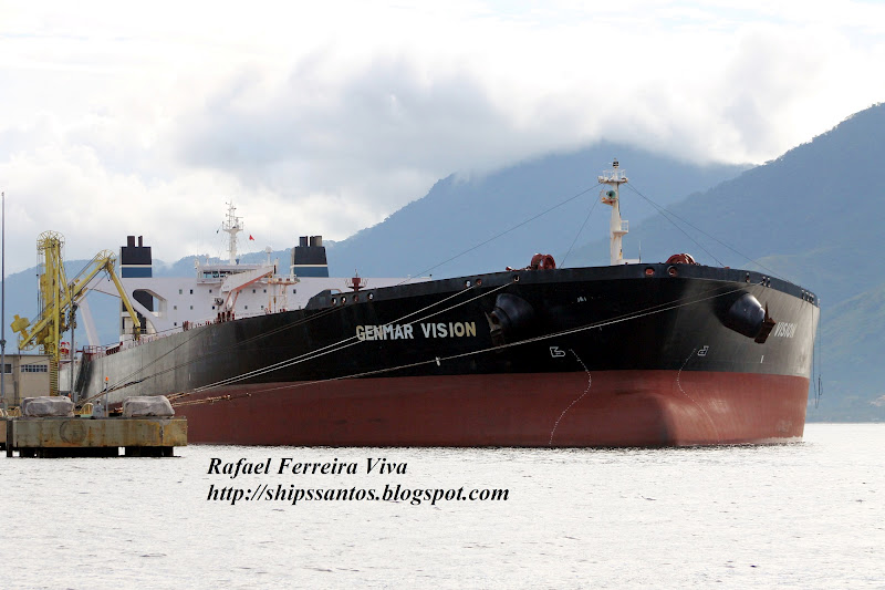 Navios em Santos: Genmar Vision atraca em São Sebastião