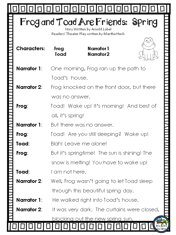 The Owl Spot: Readers' Theater