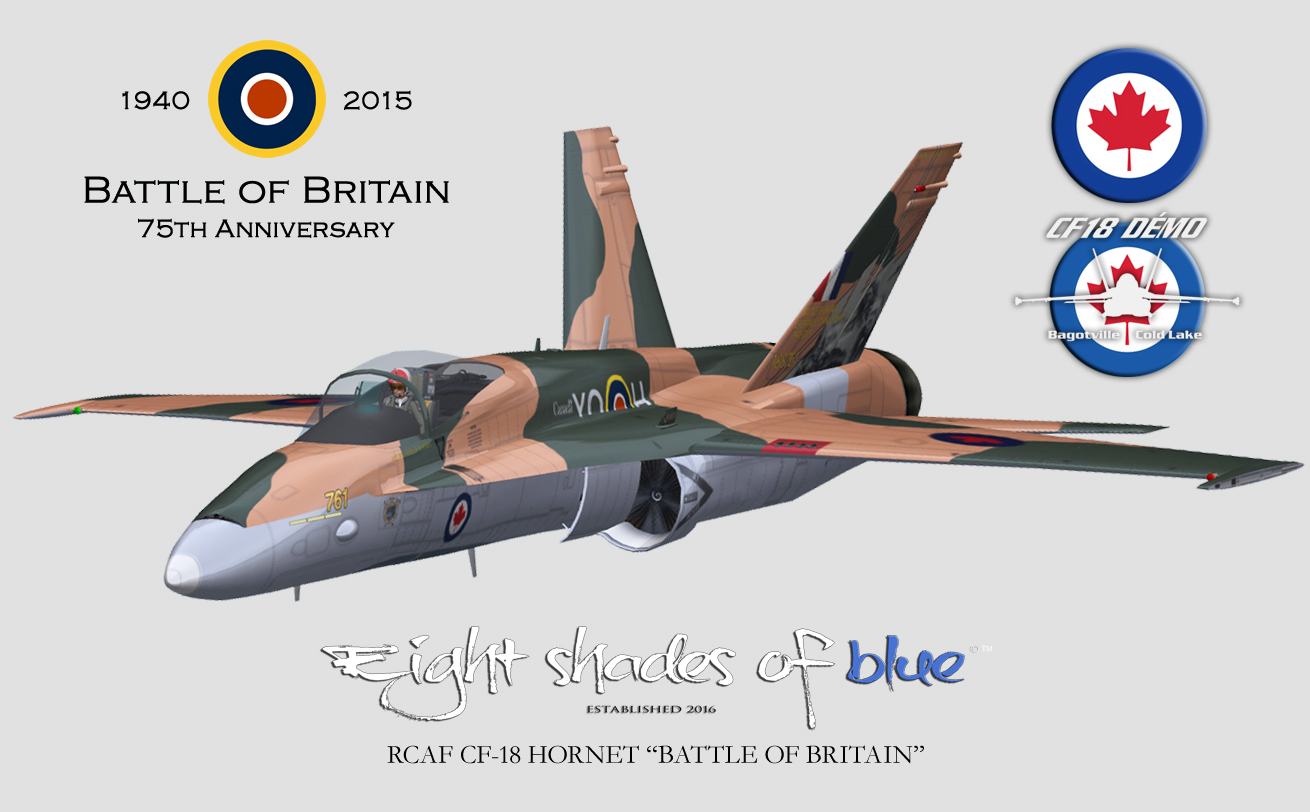 Eight Shades of Blue: RCAF/ARC CF-18 "Battle of Britain"