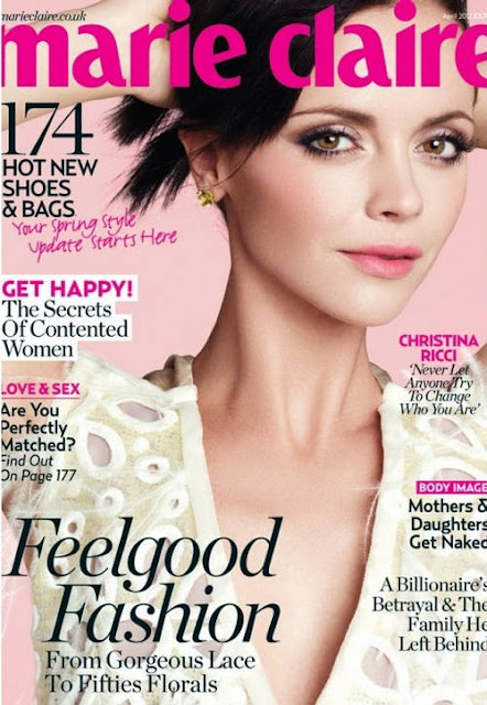 Smartologie: Christina Ricci for Marie Claire UK April 2012