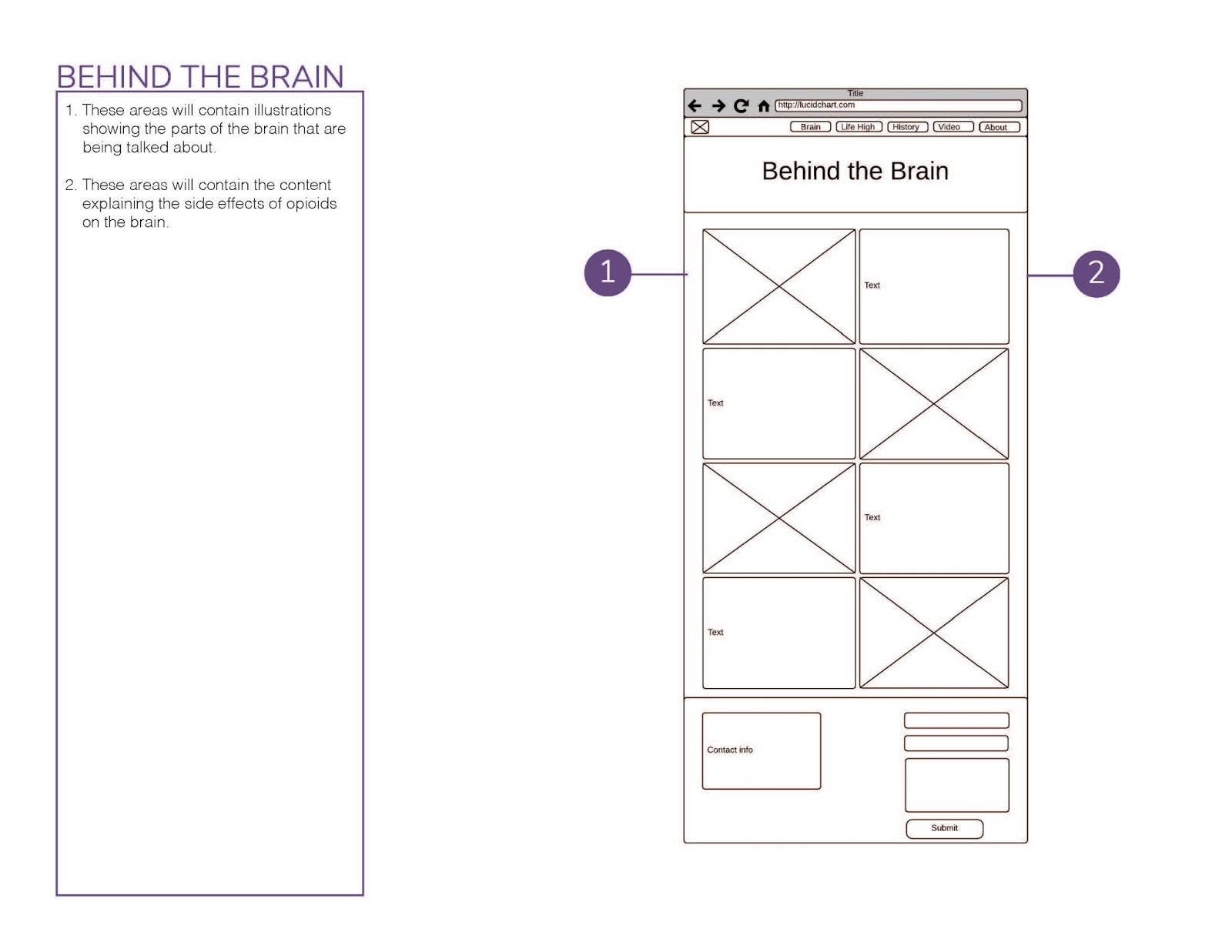 Website Wireframes and Video Story Boards