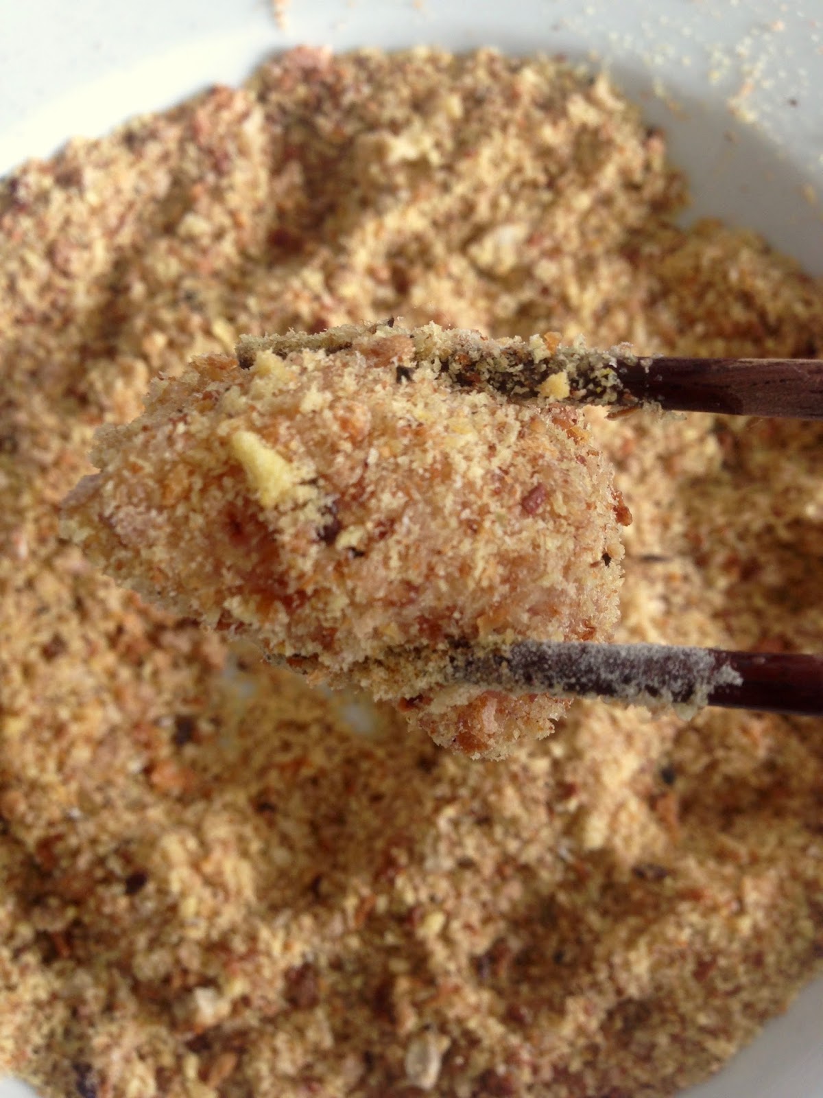 Panure maison et poulet pané | funambul(in)e: Panure maison et poulet pané