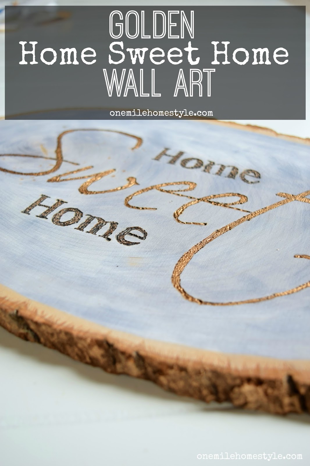 Golden Home Sweet Home Wall Art: Create and Share