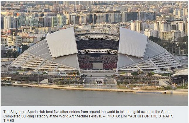 If Only Singaporeans Stopped to Think: Sports Hub wins best sports ...