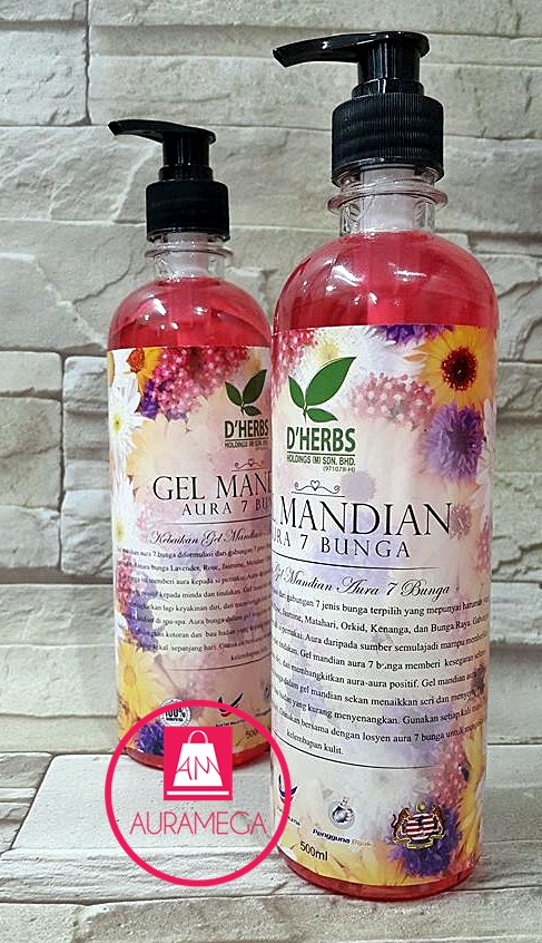 DHERBS GEL MANDIAN AURA 7 BUNGA ~ Adelia Beauty Secret