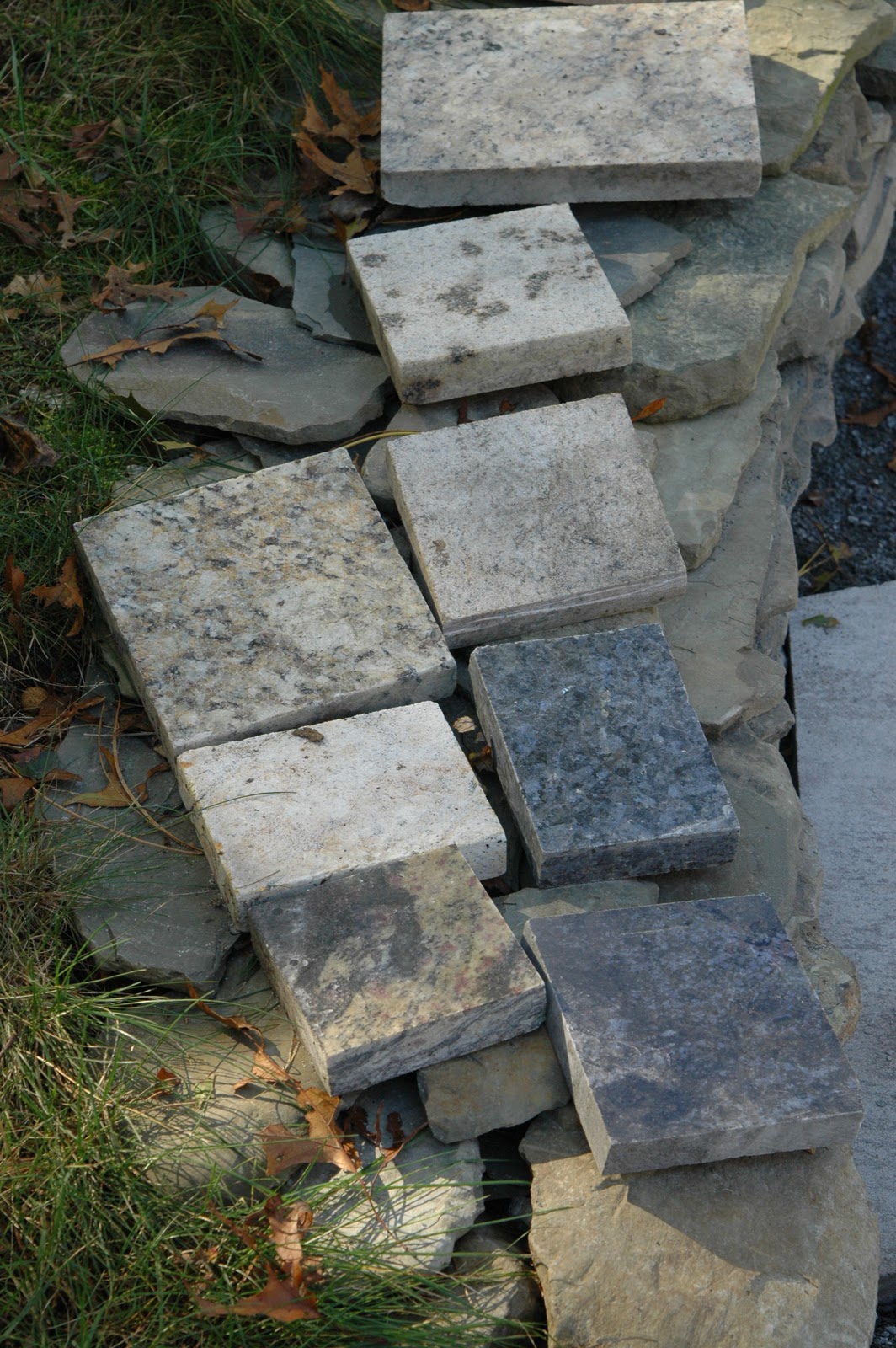 deborah jean's DANDELION HOUSE and GARDEN : Scrap Stone Patio FINITO