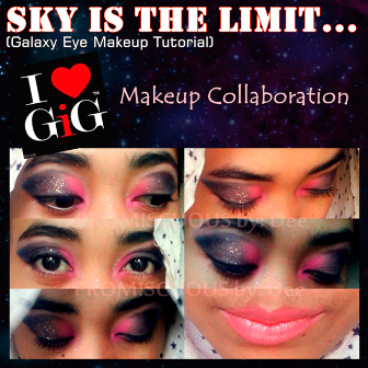 SKY IS THE LIMIT.... (Galaxy eye makeup tutorial) - dkwp