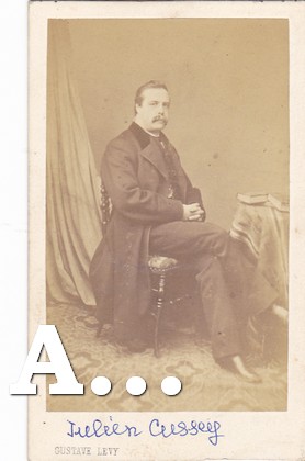 Fotógrafo Gustave Levy Carta de visite