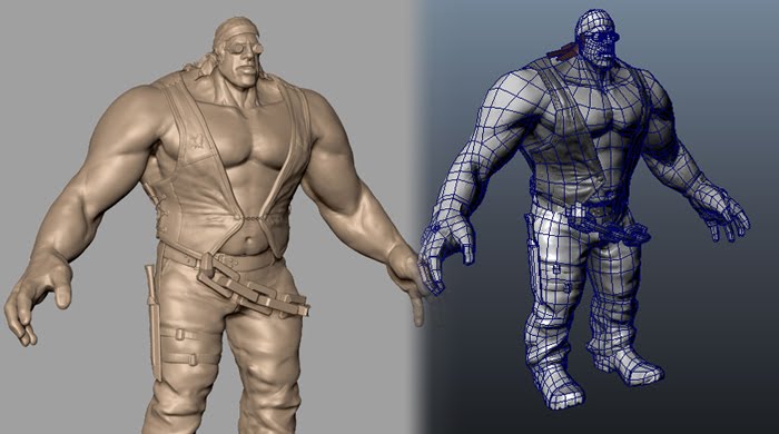 Basically an art blog: Hugo - Street Fighter IV remake