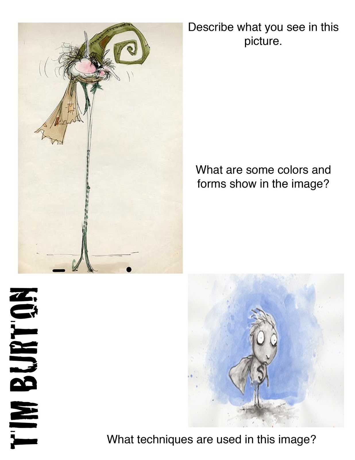 Outings in the Art World: Theory Practice Artist Worksheets