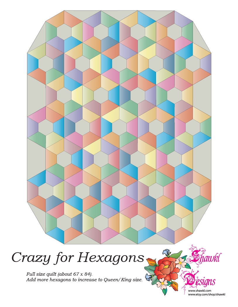 Shawkl Designs: Crazy for Hexagons