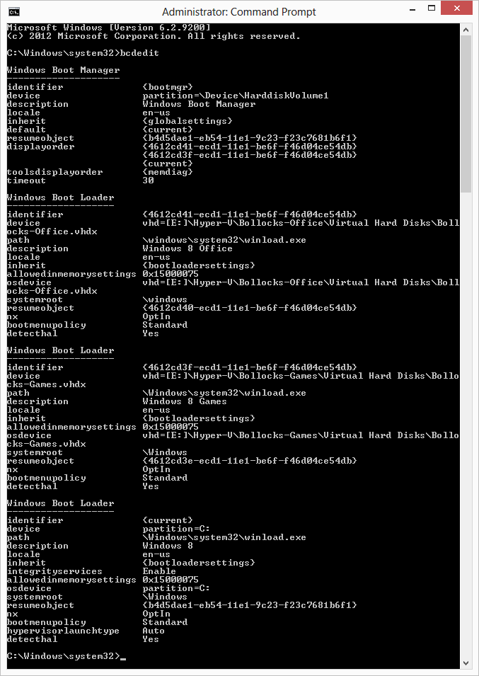 Instant Dreams: Windows 8 and Native VHD Booting