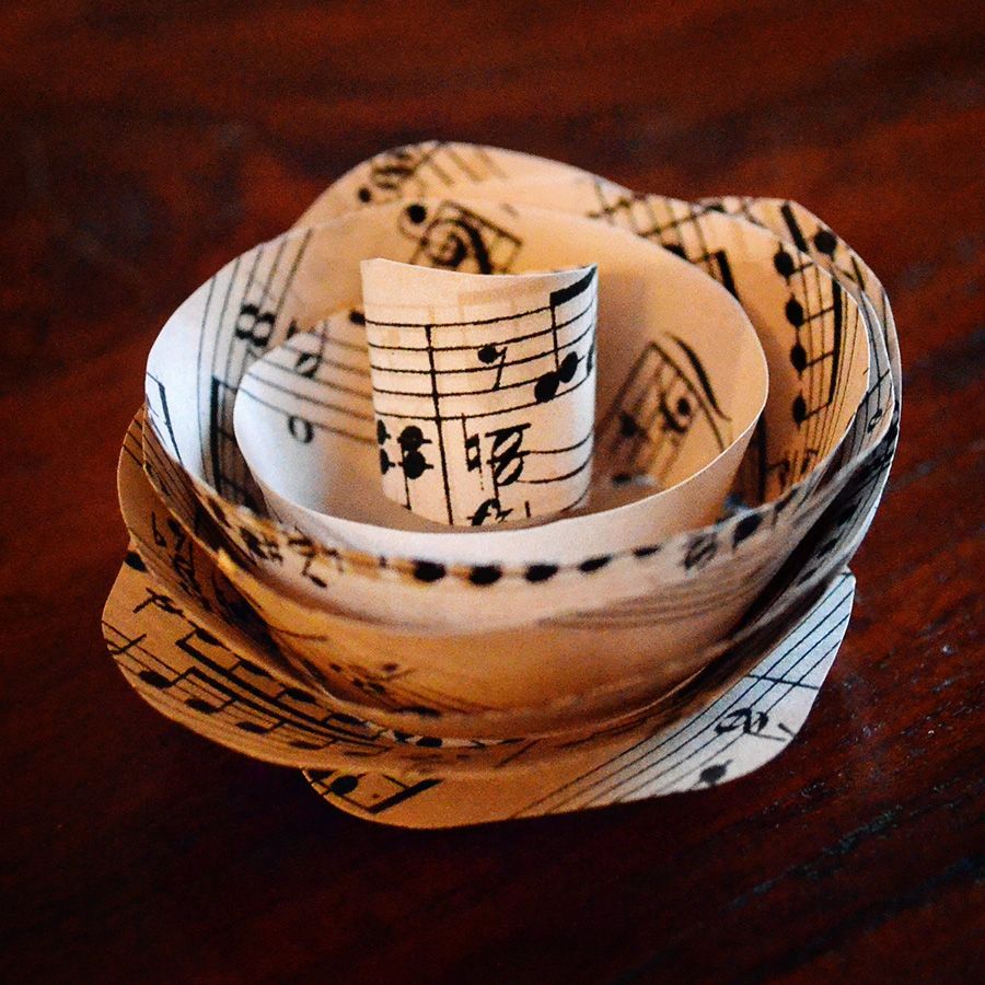 Musical Note Paper Flowers at Michael Brehm blog