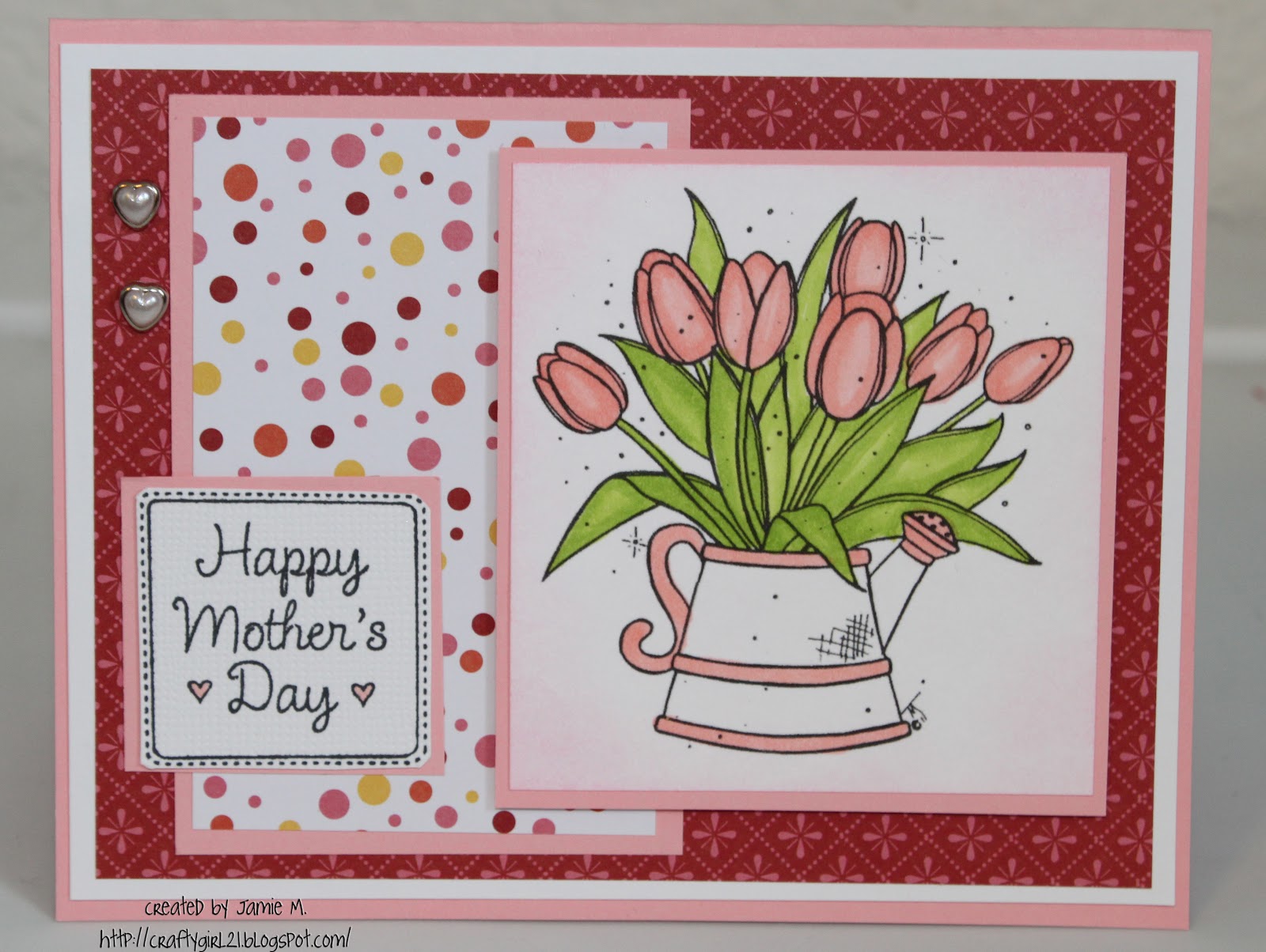 Crafty Girl 21!: Mother's Day Cards ~Stamping Boutique Red