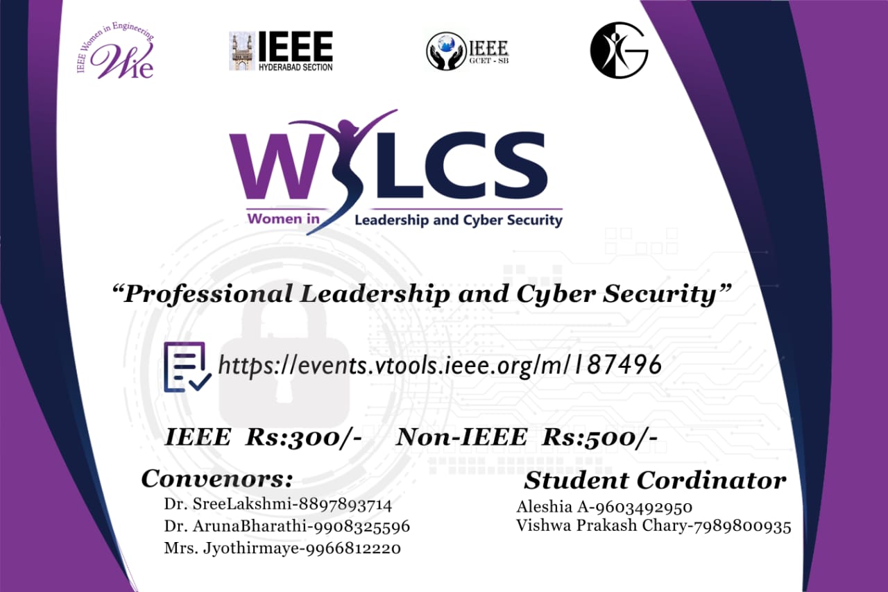 IEEE GCET student branch presents WiLCS (women in leadership and cyber ...