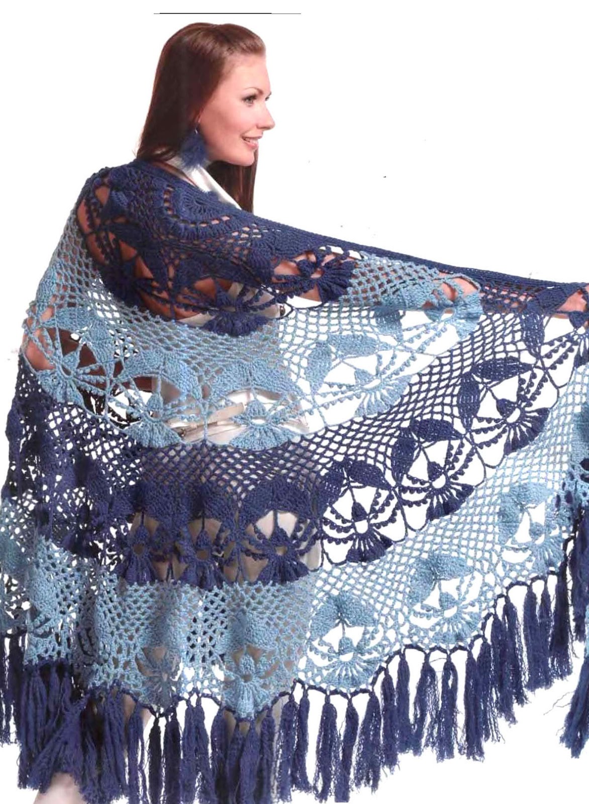 SóCrochê Comércio de Produtos Artesanais Ltda.: Xales, como usá-los