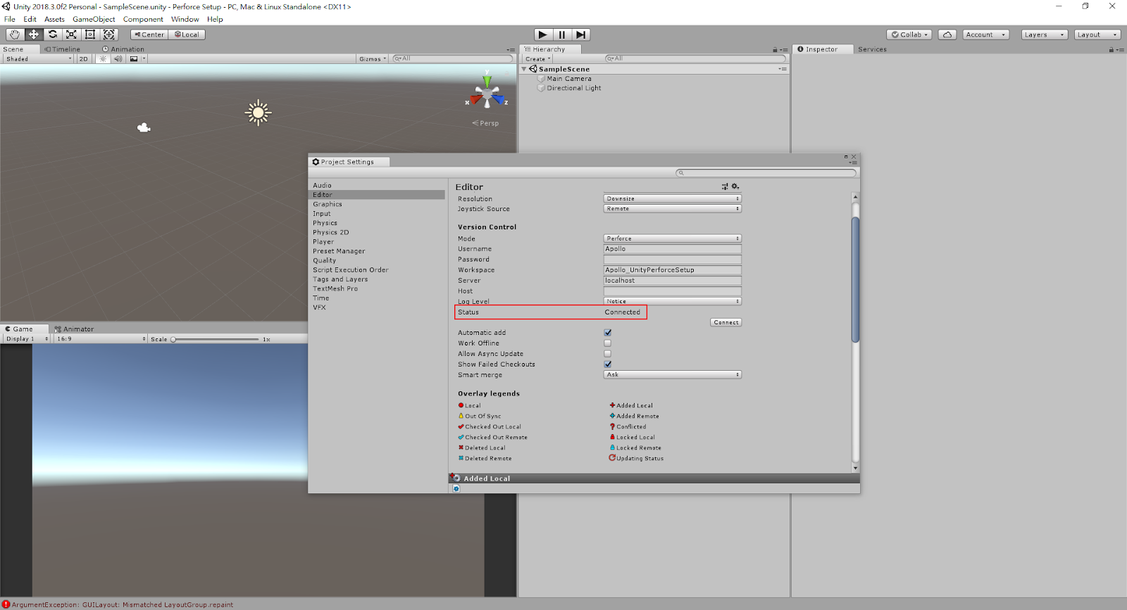 如何在 Unity 中使用 Perforce