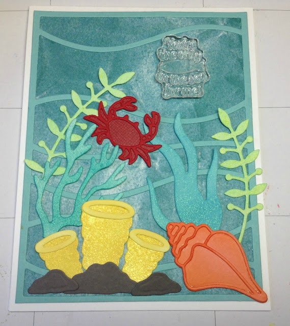 Crafting While I Wait: Cut Cardstock ~ Only Fish In The Sea