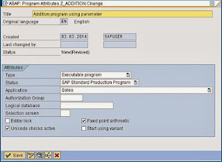 Adding two numbers in SAP ABAP using parameters. | SAP ABAP Online ...