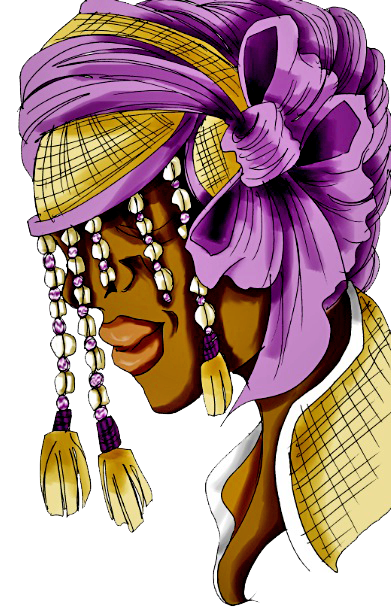 Orixá Nanã Buruquê vetorizada em png