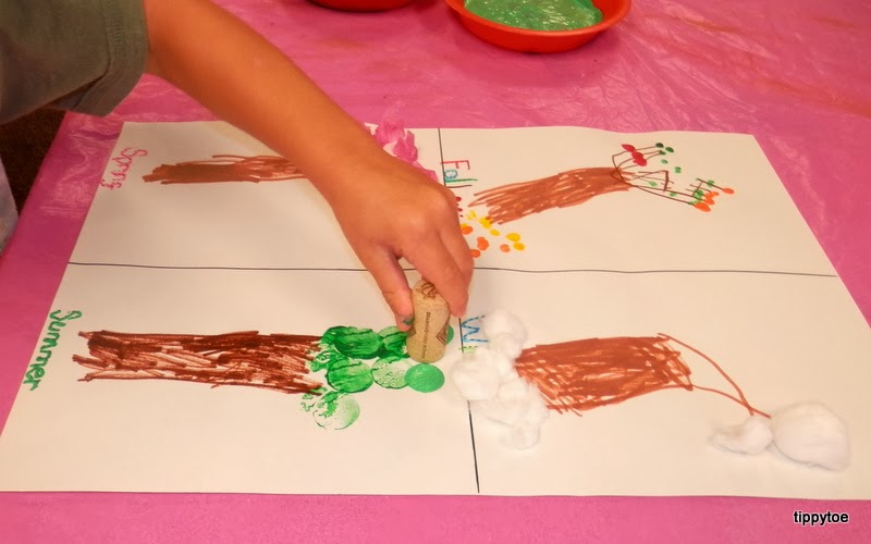 Tippytoe Crafts: Seasonal Trees