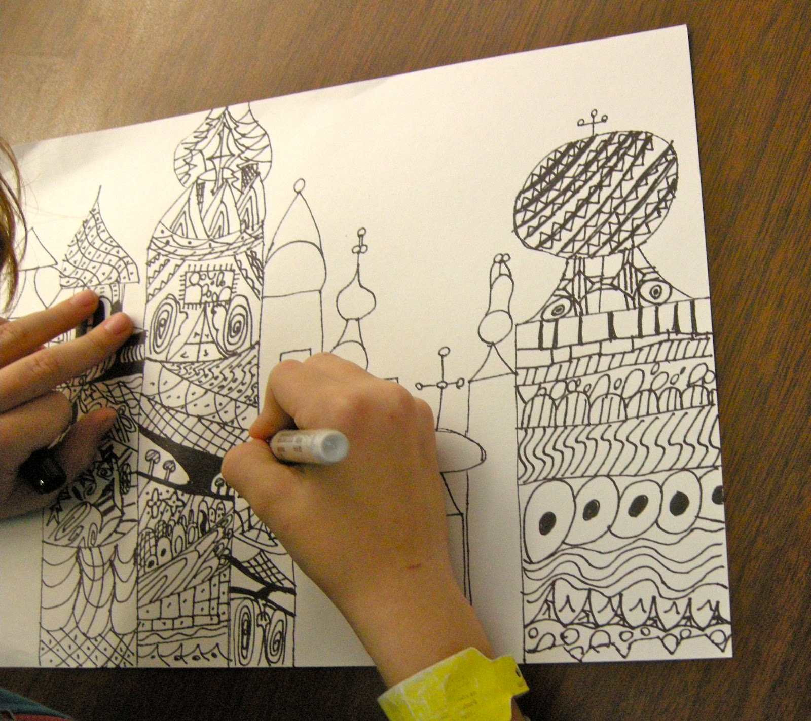 Zilker Elementary Art Class: 4th Grade Russian Architecture