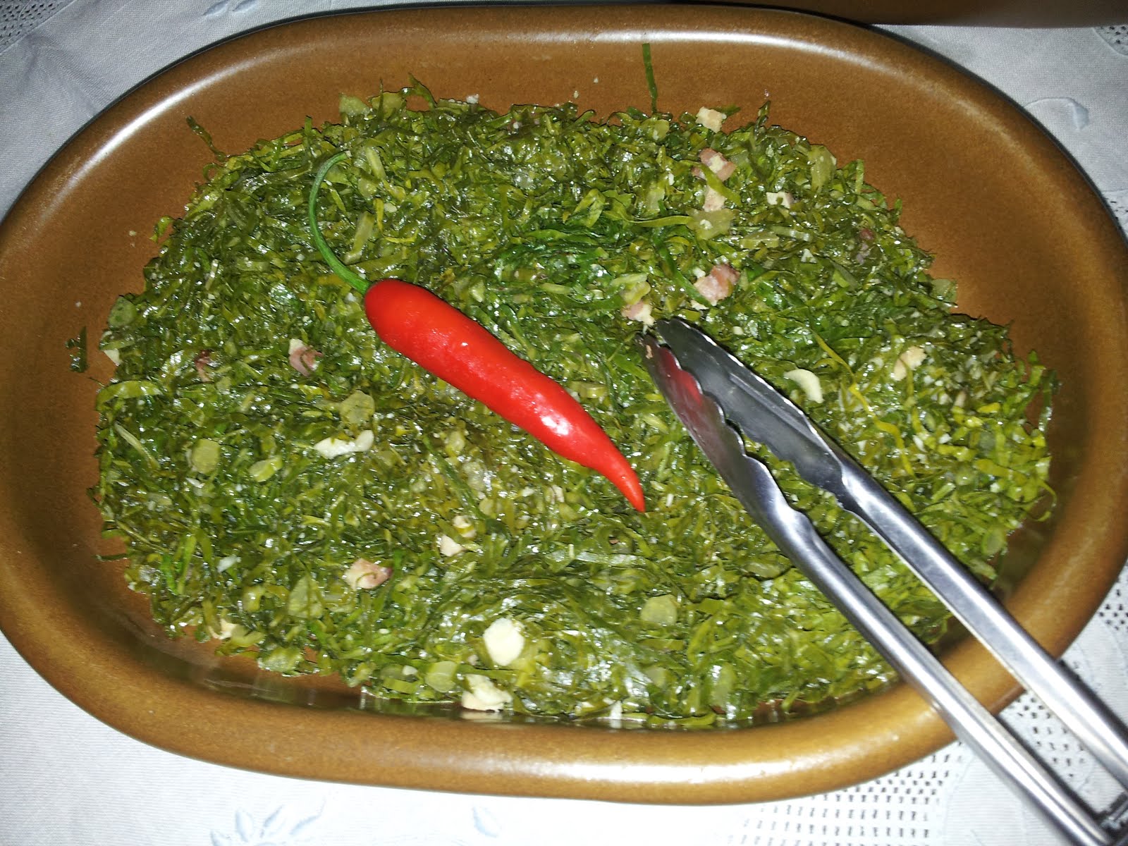 Raquel Amaral - porções gourmet: Couve à Mineira