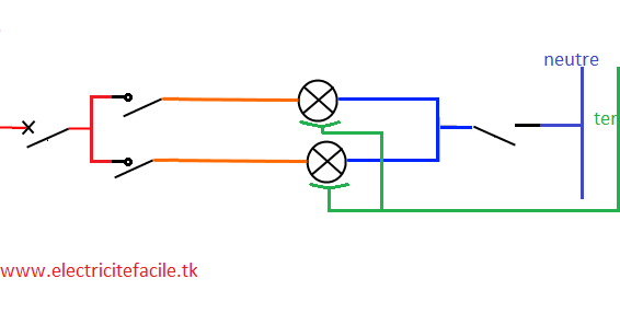 Schéma développé du double allumage - schema electrique