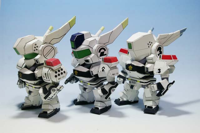 Patlabor : SD AV-98 Ingram Paper Toys | Paperized Crafts