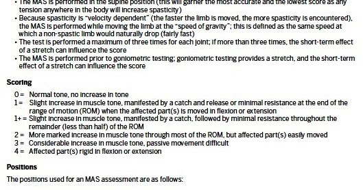 Modified Ashworth Scale