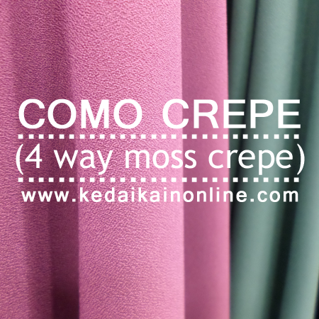 Kedai Kain Online : Pelbagai Pilihan, Harga Berpatutan: Como Crepe 60 ...