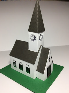 Papercrafts and other fun things: Miniature House #9 - Church with a ...