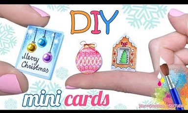 Creative and simple christmas greeting card idea