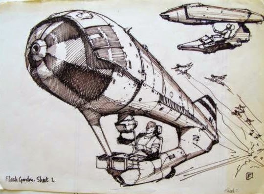 See the Wonderfully Insane Ships In FLASH GORDON Concept Art by Chris ...