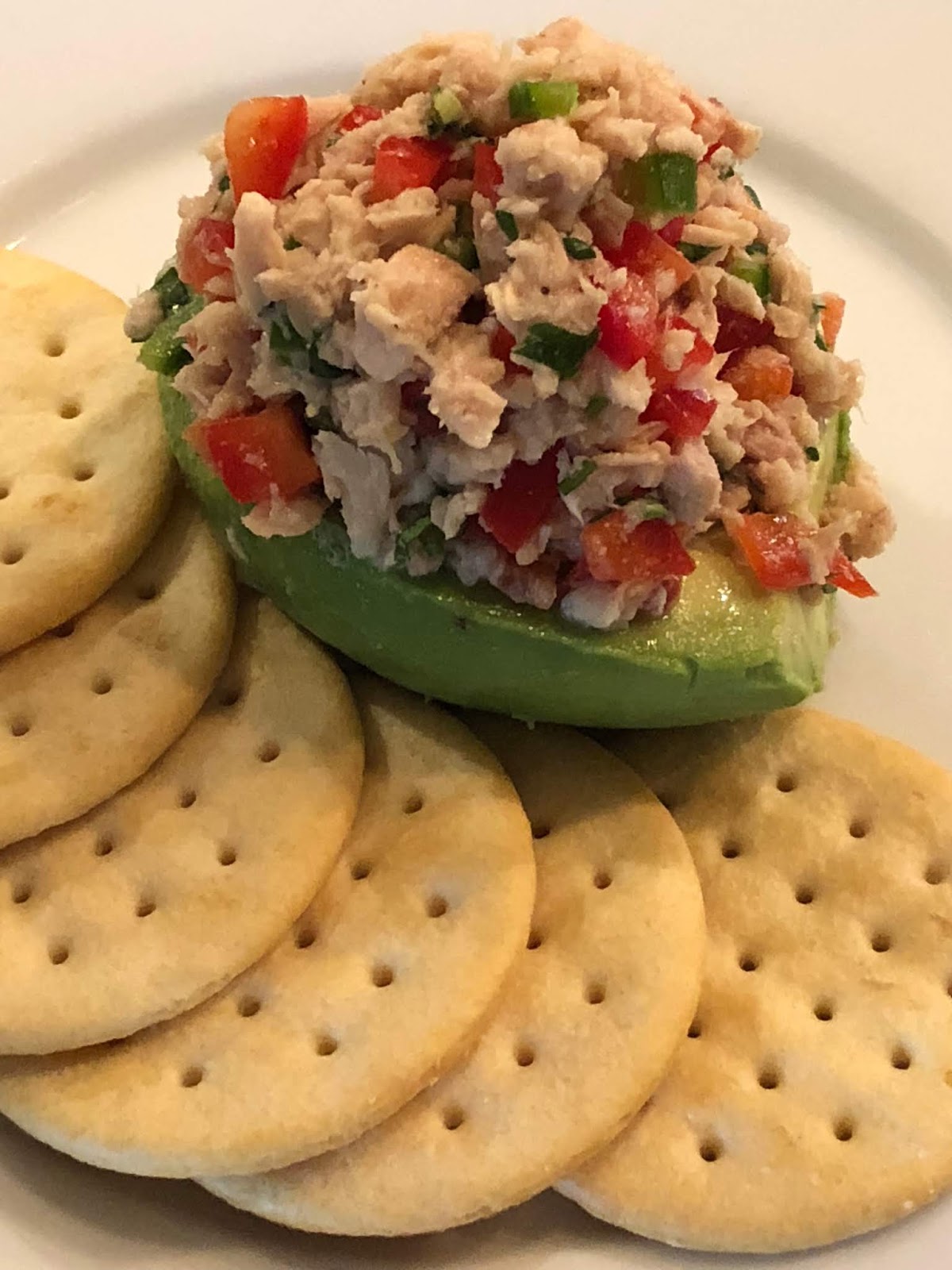 Tuna Stuffed Avocado - Tasty Foodies