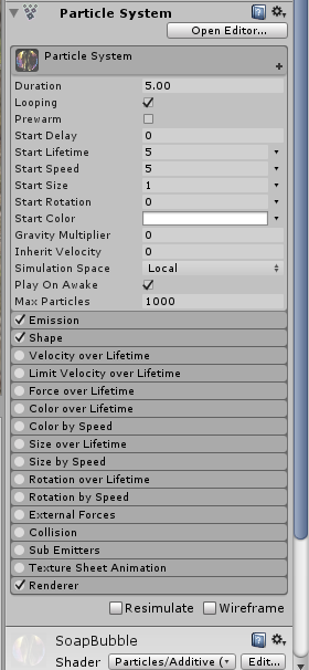 Unity Tutorial : Particle System ~ Mengenal Particle System [versi 1]