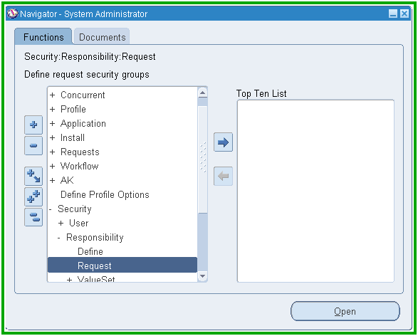 Oracle Applications Creating Aol Objects Functionmenurequest Groupresponsibility