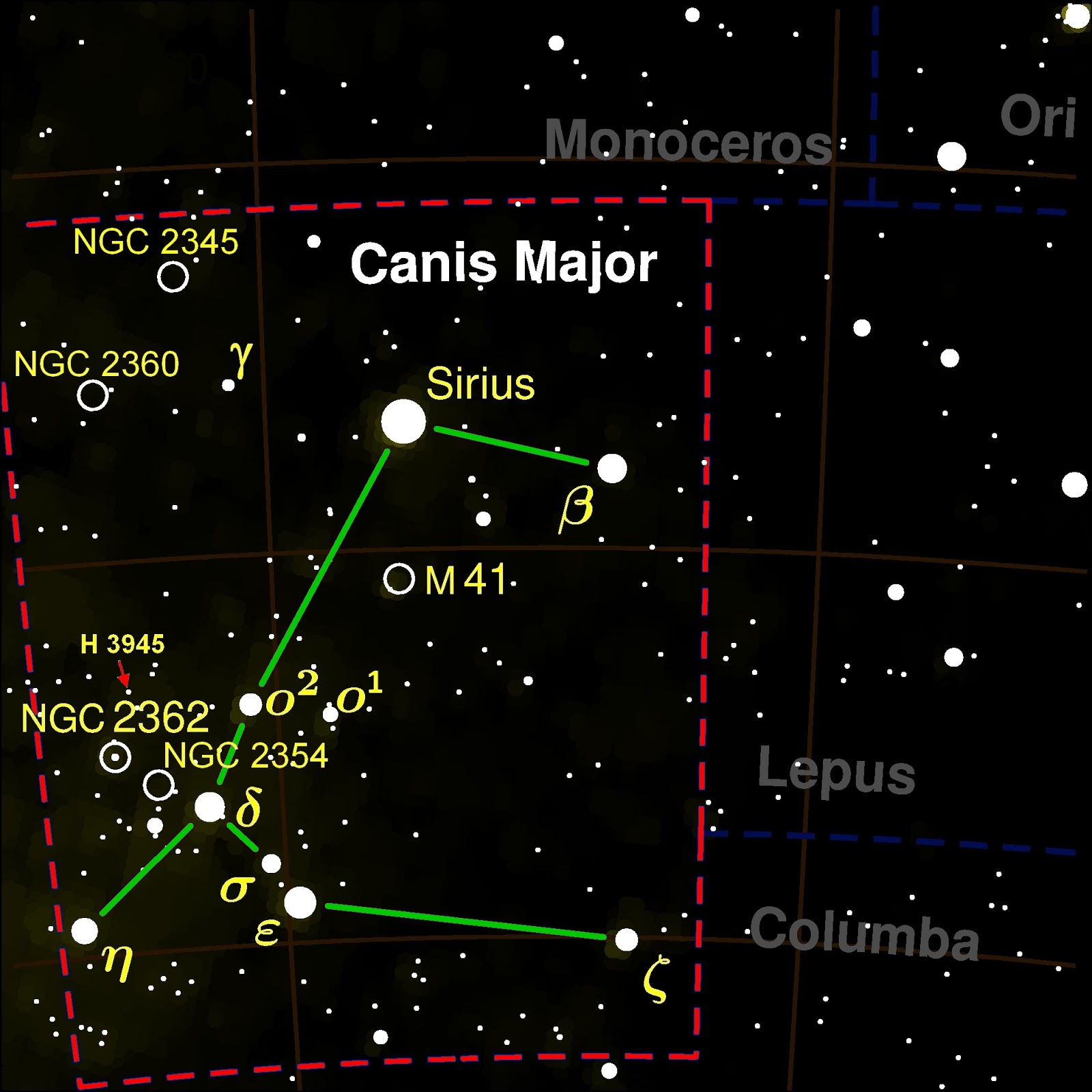 Astronomia: Canis Major ( Cão Maior )