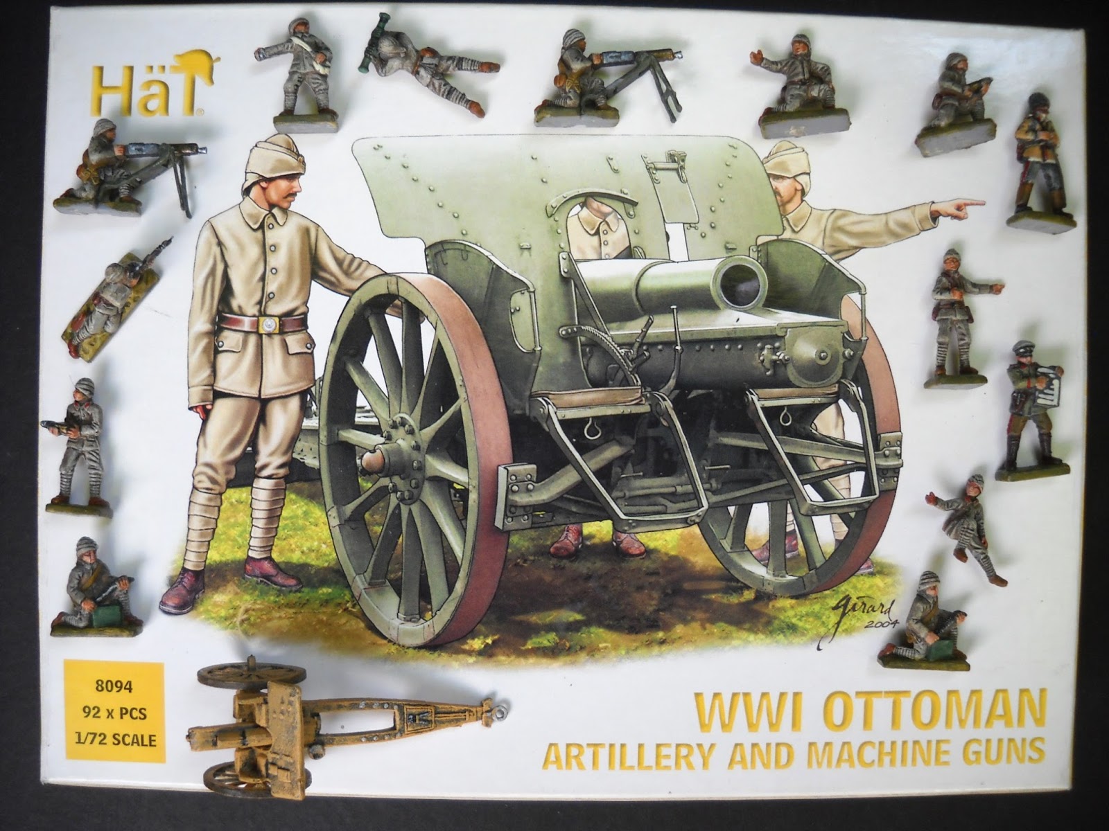 Miniaturas Aconcagua: HAT 1/72 WW I OTTOMAN ARTILLERY AN MACHINE GUNS