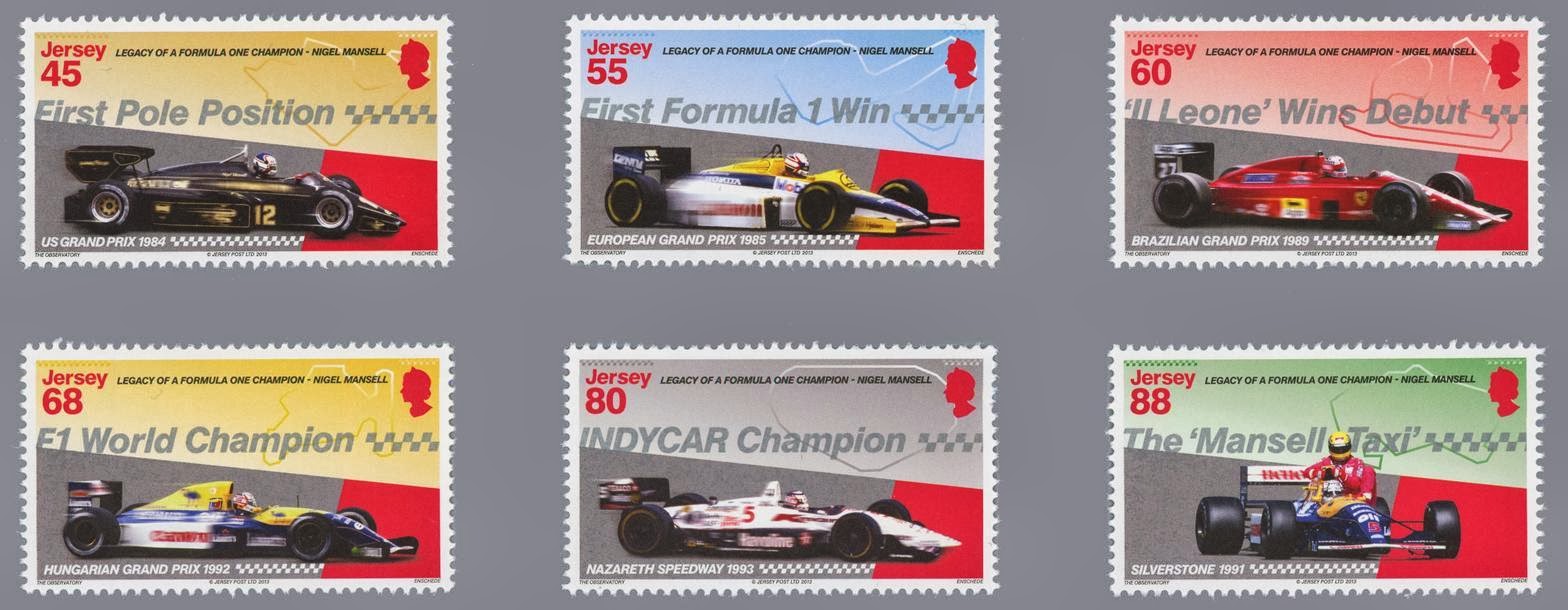 Stamps on Formula One Racing: Nigel Mansell, Formula One British Racing ...