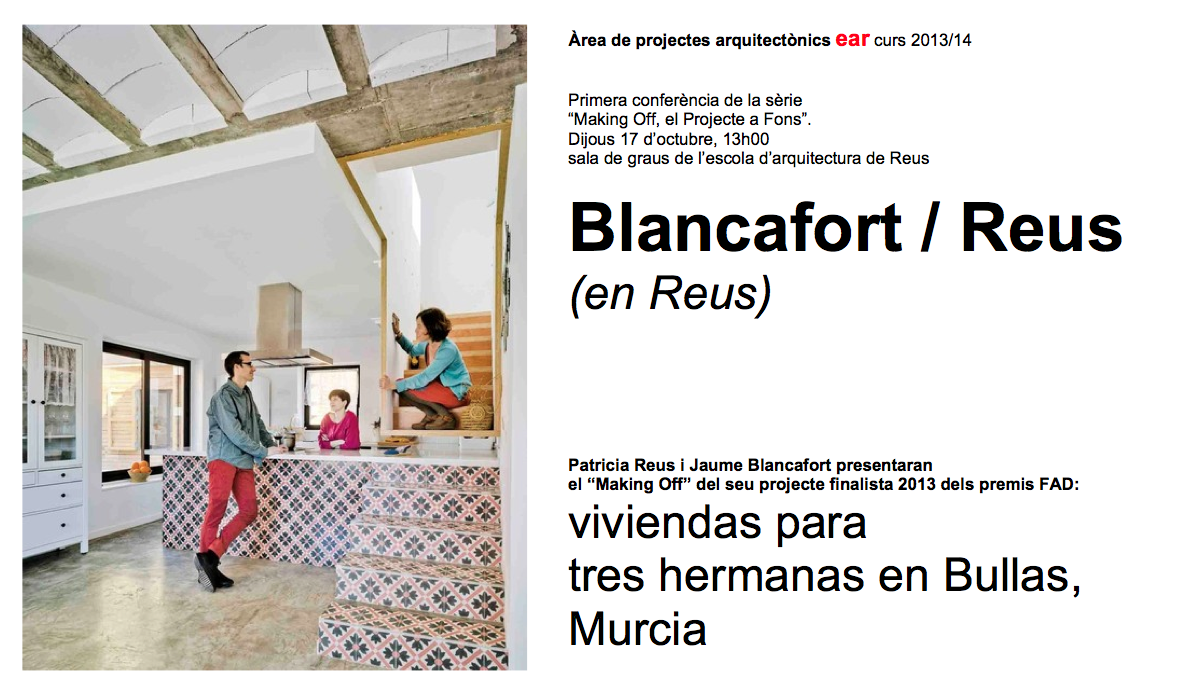 .bak: Conferencia “MAKING OFF” viviendas para tres hermanas en Bullas ...
