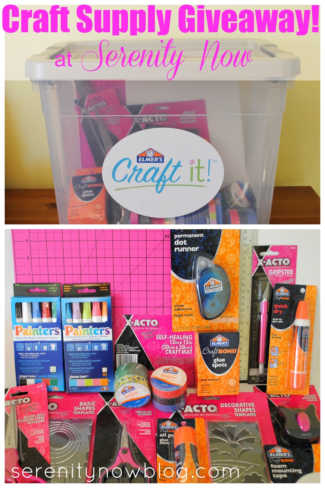 Serenity Now: Elmer's Craft It! Giveaway (Craft Supplies)