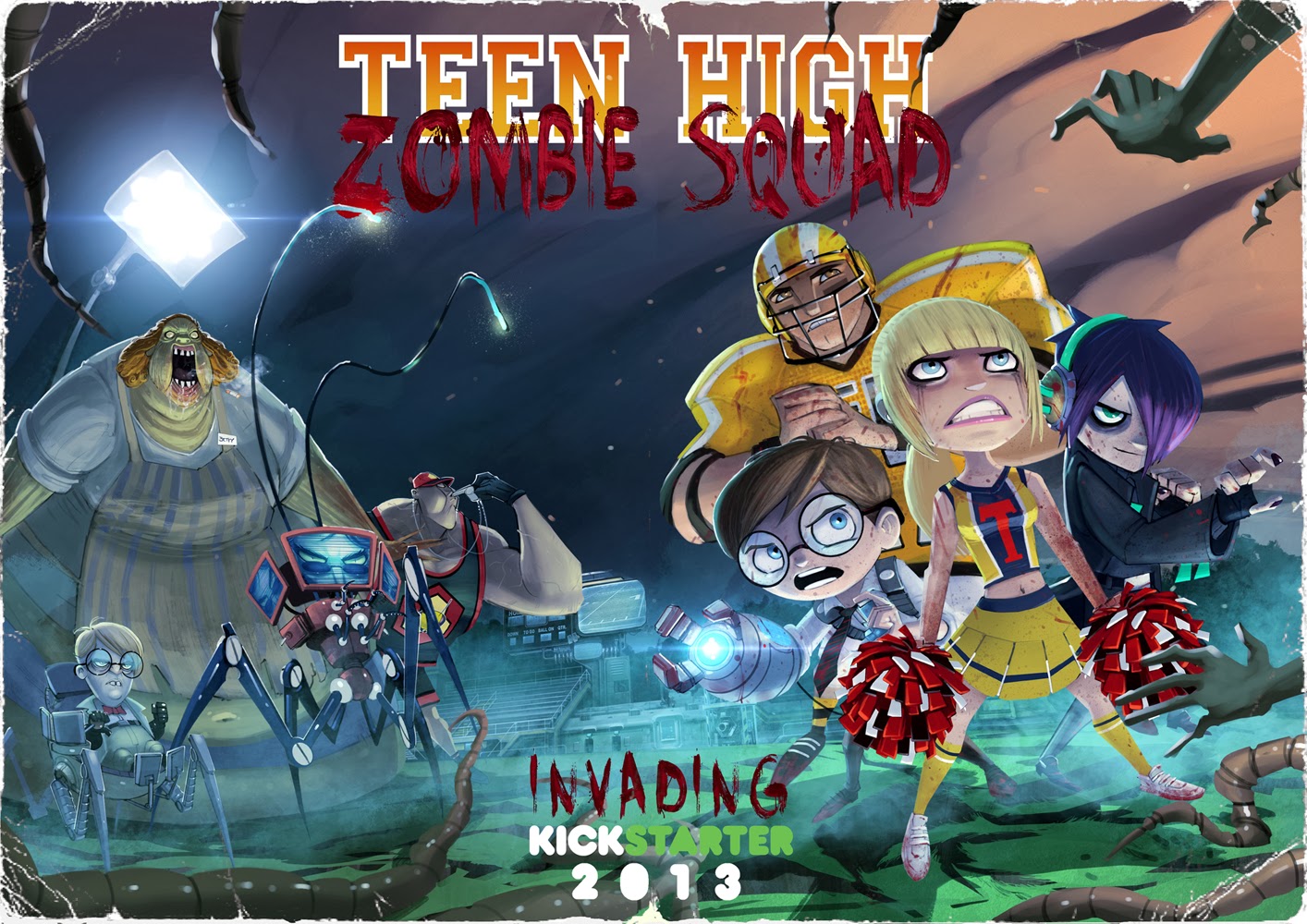Cazadores de Comics: Teen High Zombie Squad en Kickstarter